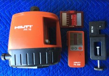 Hilti PR 60 Invisible Rotary Laser Level With PA 350 Remote and Case ...
