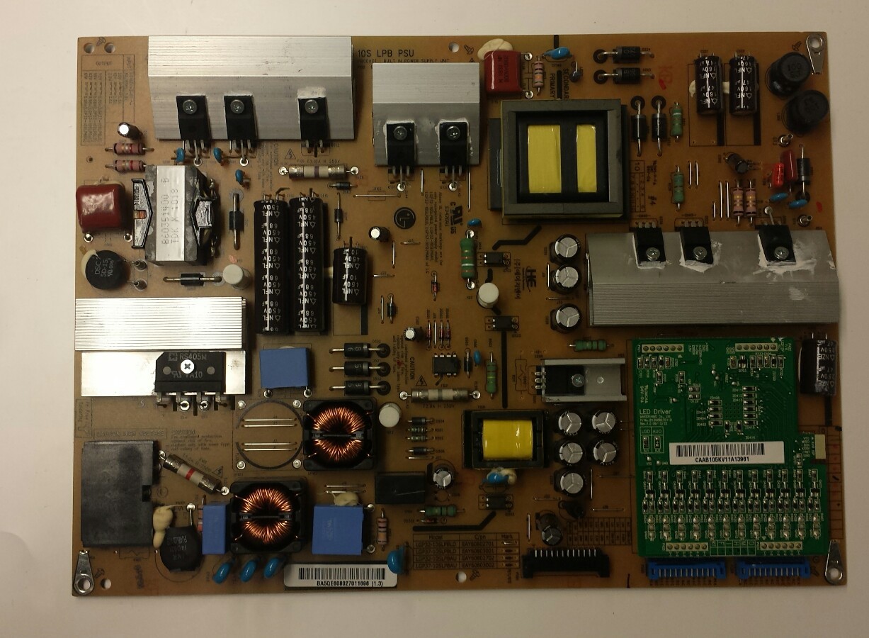 LG 32LE5400 Power Supply board B12907270110 Rev 1.0 EAY60802701 | eBay