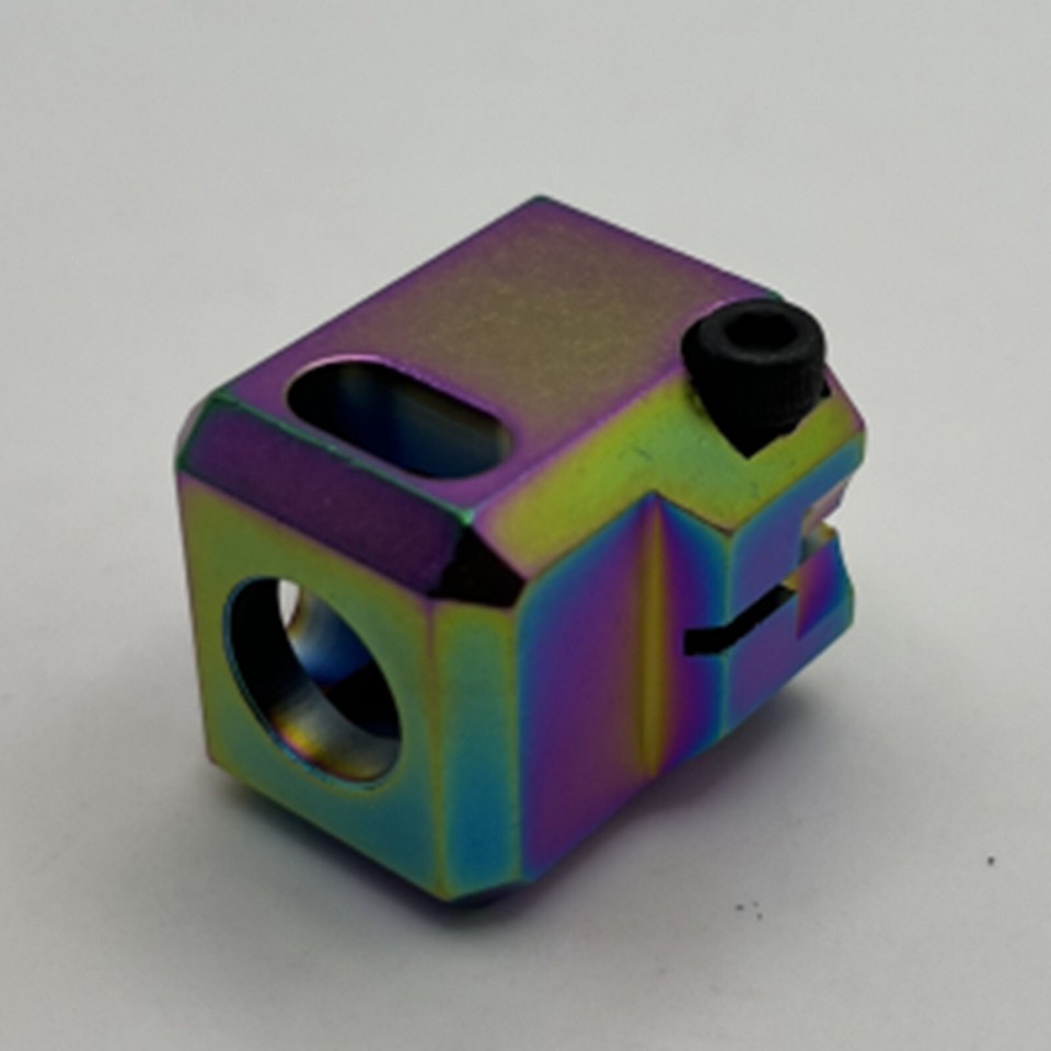 1/2x28 TPI 9mm Muzzle Brake Compensator Clamp Aluminum For Glock CC ...