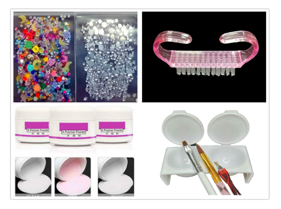 Kit de unas acrilicas completo manicura uñas de colores una postizas ...