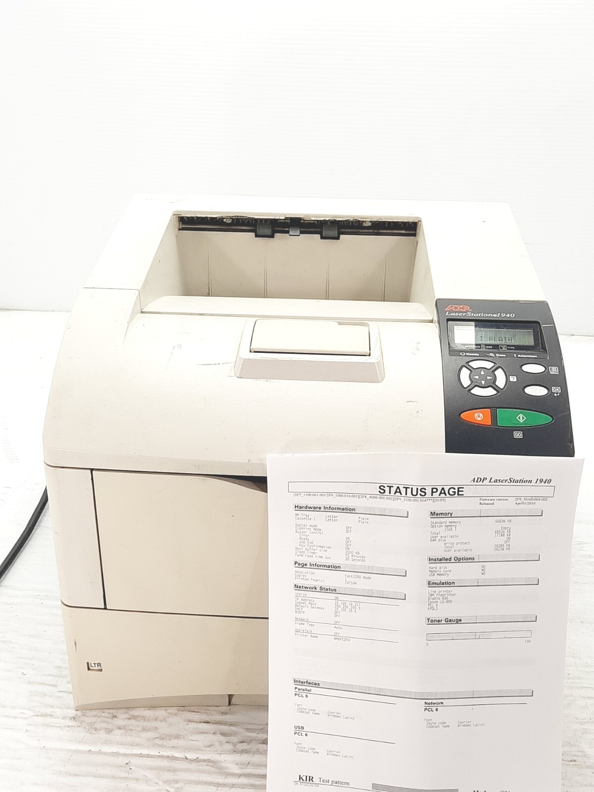 ADP LaserStation 1940 Laser Printer S TESTED S for sale online | eBay