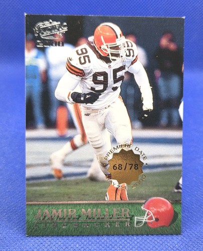 2000 Pacific Premiere Date Jamir Miller #92 Football Card 68/78 ...