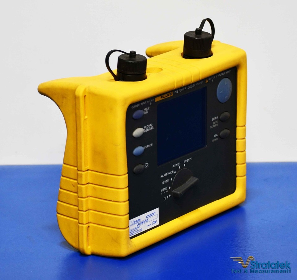 Fluke 1735 3 Phase Power Logger Analyst PQA 3000A Flexi CTs Calibrated ...