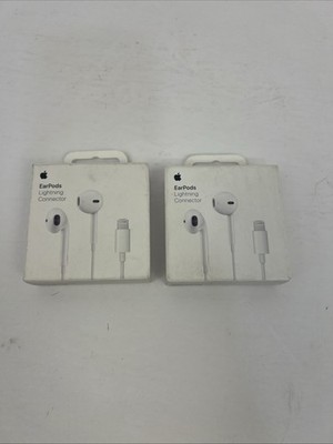 2- Apple EarPods with Lightning Connector In Ear Canal Headset - White ...
