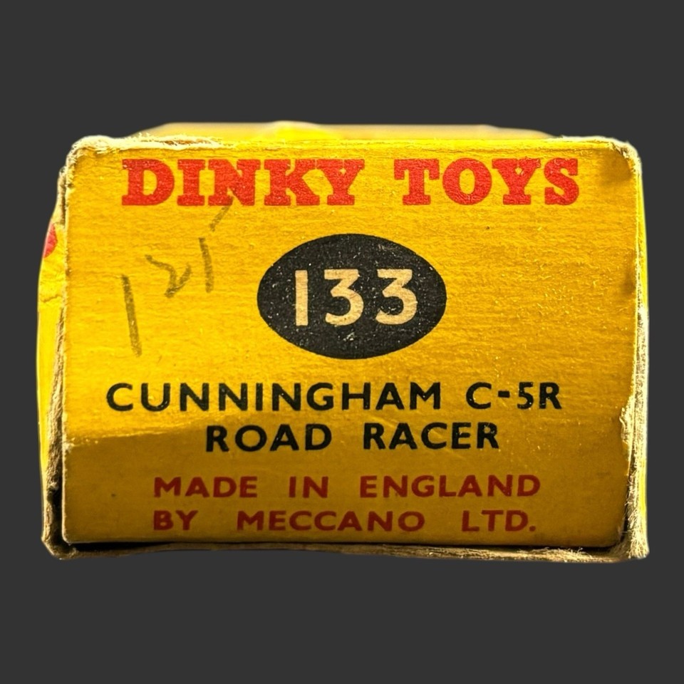 Vtg Dinky Toys Cunningham C-5R Road Racer Car No.133 By Meccano Ltd. w ...