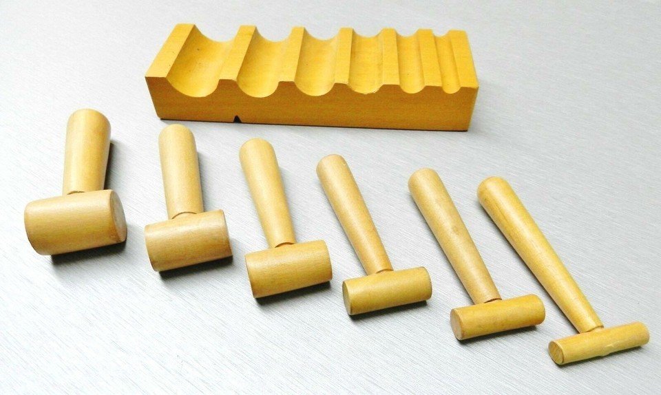 Wood Swage Block Forming Wooden U-Channel Dapping Hardwood Block ...