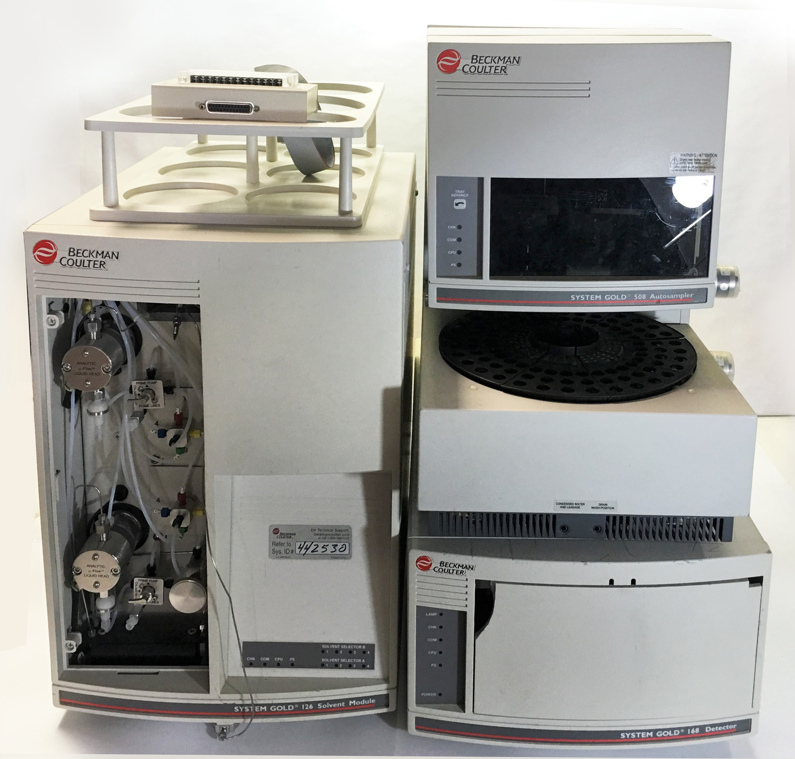 Beckman System Gold 508 Autosampler 126 Solvent 168 Detector & Remote ...