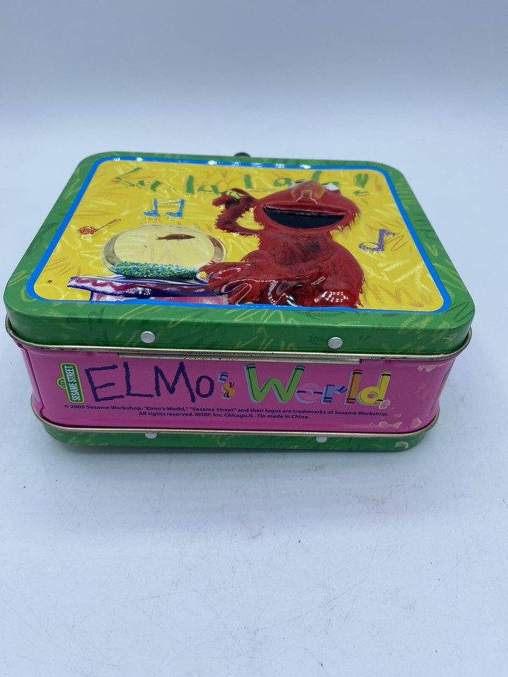 Miniature Metal Lunchbox 2005 Elmo's World Sesame Workshop Sesame ...