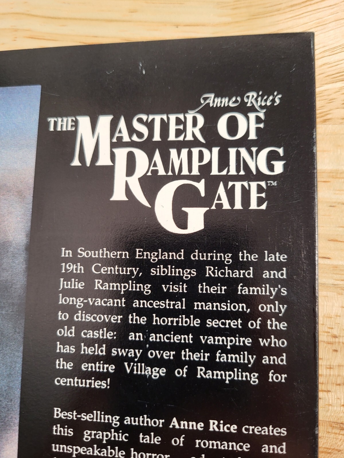 ANNE RICE'S THE MASTER OF RAMPLING GATE #1 1991 Innovation Comics John ...