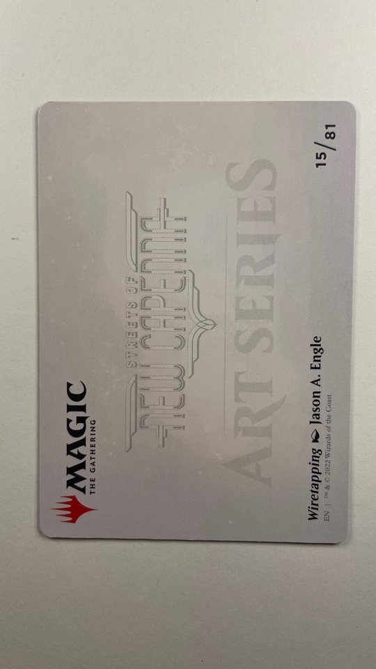 MTG Streets of New Capenna Art Series Wiretapping Art Card 15/81 | eBay