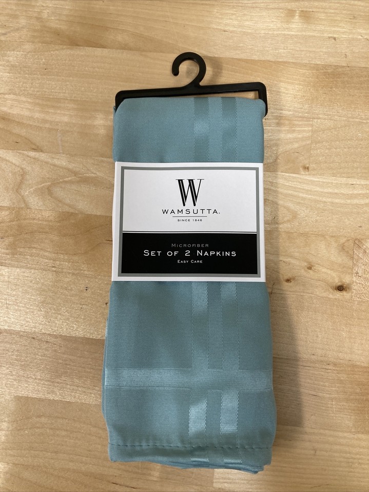 NEW 6 Pack Wamsutta Microfiber Napkins 19 In X 19 In Set Of 2 Turquoise ...