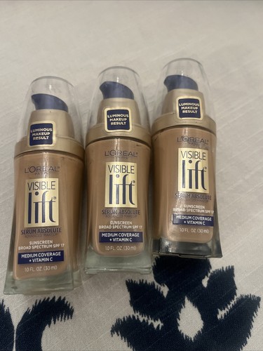 3 Loreal Visible Lift Serum Absolute Foundation # 147 Creamy Natural ...