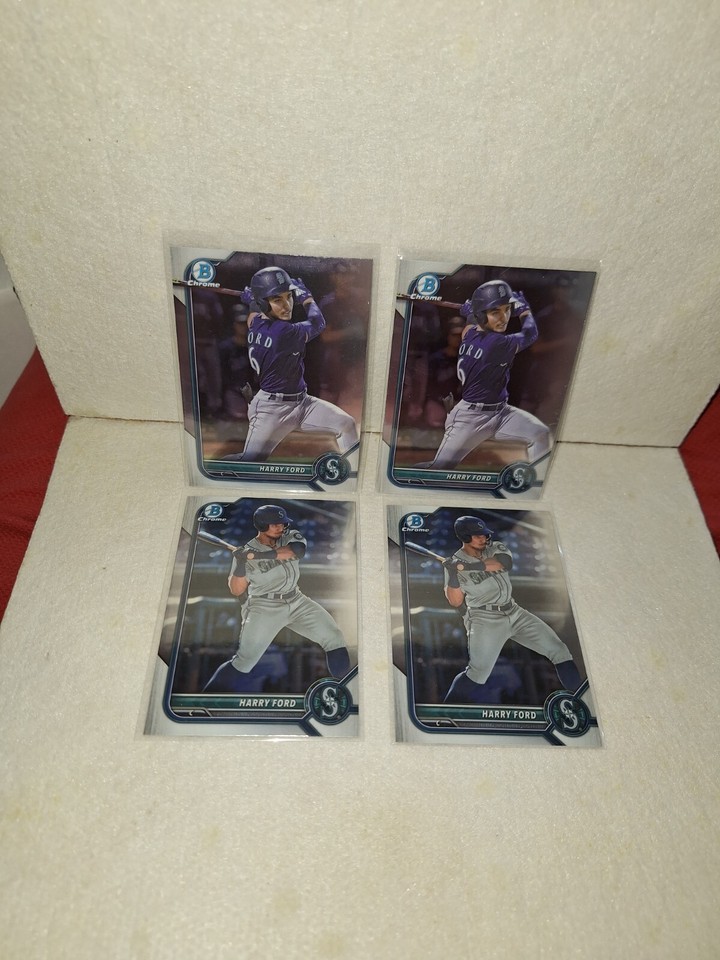 Harry Ford (X4) Bowman Chrome "PROSPECTS" Mariners 🔥 🔥 | eBay