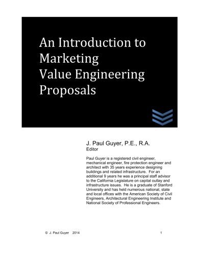 An Introduction to Marketing Value Engineering Proposals, Guyer ...