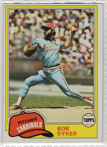 1981 Topps Bob Sykes St. Louis Cardinals #348 | eBay