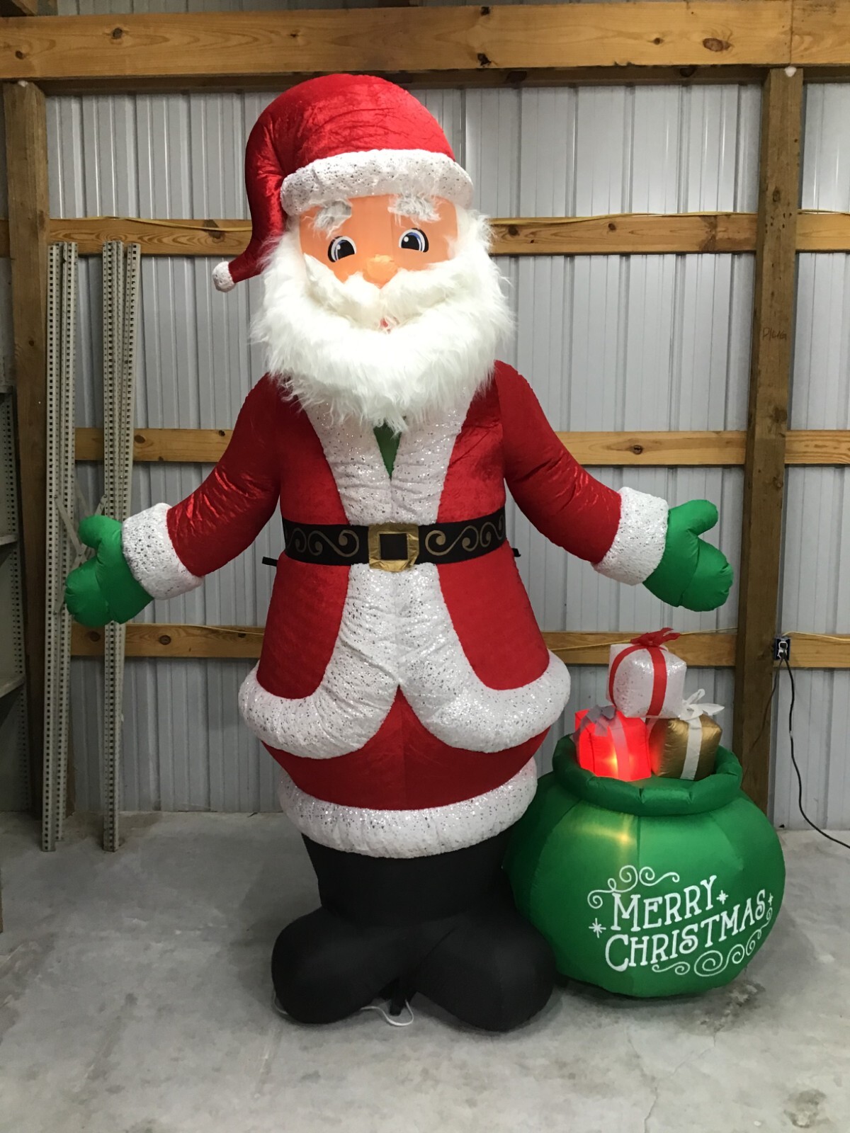 9ft Gemmy Airblown Inflatable Prototype Christmas Luxe Santa #117240 | eBay
