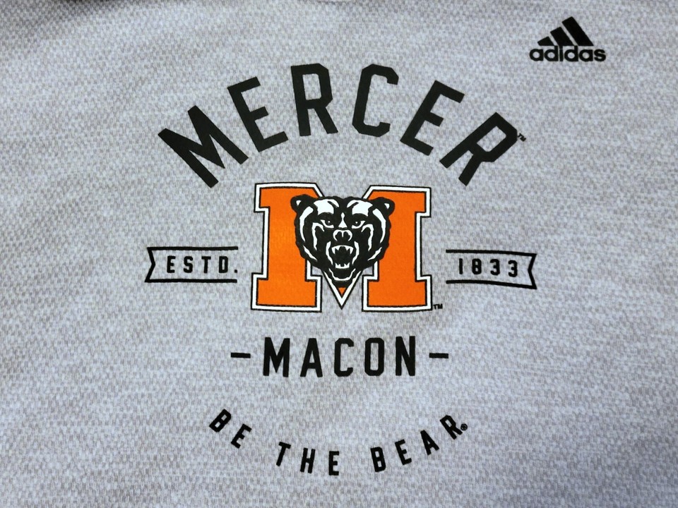 TEAM ISSUED adidas Mercer Bears basketball gray Climawarm hoodie Adult ...