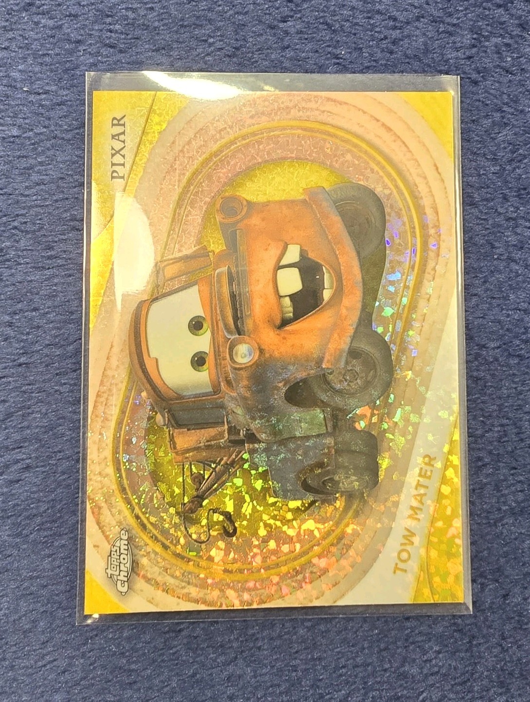 Tow Mater 2025 Topps Chrome Disney #56 Gold Refractor /50 Price Guide ...