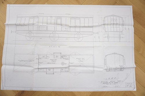 LNWR Brake Van Drawing Technical Railway Diagram Loco | eBay UK