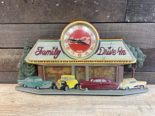 Vintage Coca Cola Family Drive-In Diner Wall Clock | eBay