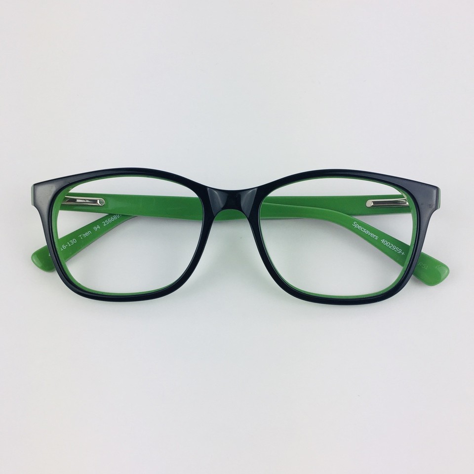 SPECSAVERS eyeglasses BLACK SQUARE glasses frame MOD TEEN 94 25668971 ...