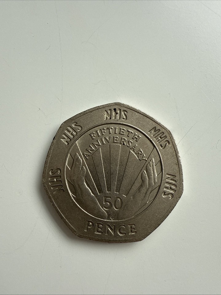 VERY RARE NHS 50th anniversary fifty pence 50p coin | eBay