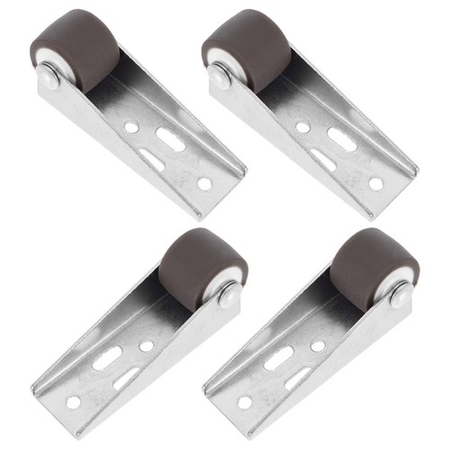 4 Pcs Rubber Swivel Casters Sliding Patio Door Roller Barn Wheels Gate ...