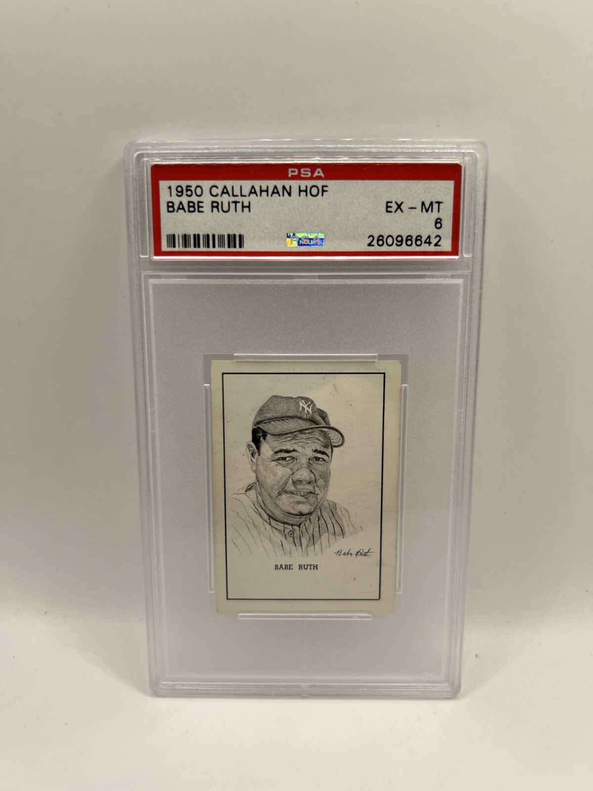 Babe Ruth 1950 Callahan Hall Of Fame Card PSA 6 EX-MT | eBay