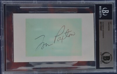 Beckett Authentic Autograph - Tom Poston - Actor - Man on the Street | eBay