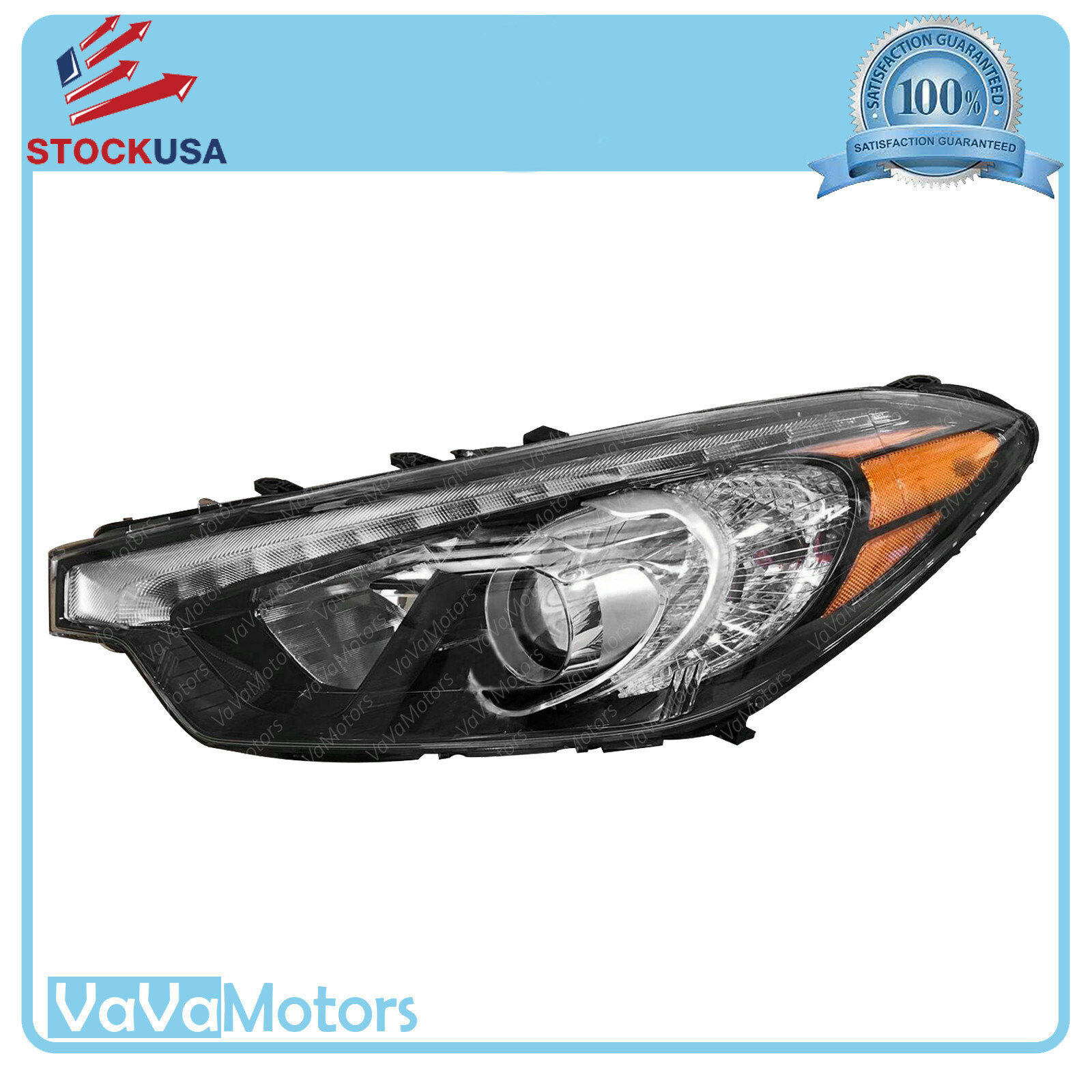Fits 2014 2016 Kia Forte & Koup Headlight LED Left Right 92101A7210 ...