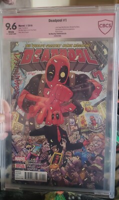 Deadpool 1 CBCS 9.6 SS Moore Signed by Deadpool Creator! Fabian Nicieza ...