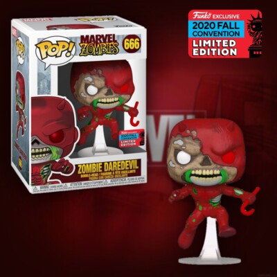 Funko Pop! Marvel Zombies Zombie Daredevil #666 2020 Nycc 2020 Limited ...