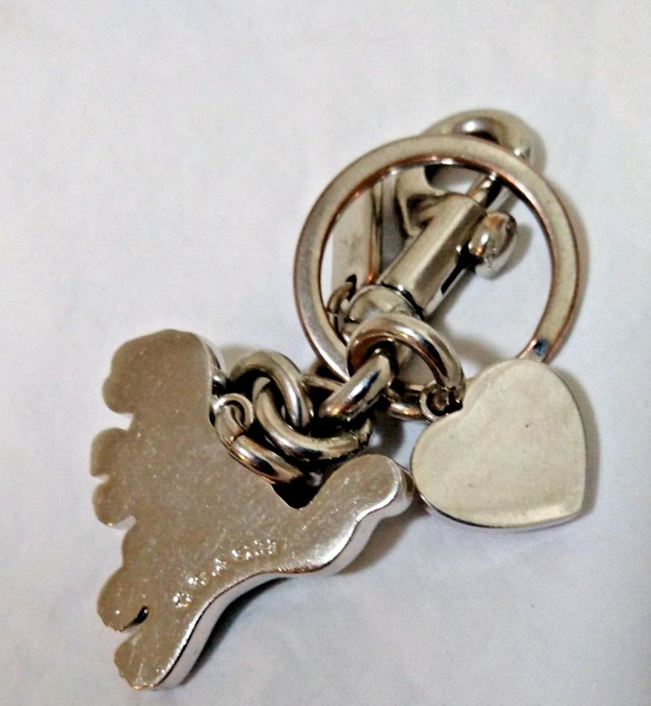 Coach T Rex Dinosaur & Heart Bag Charm Keychain Fob S… - Gem