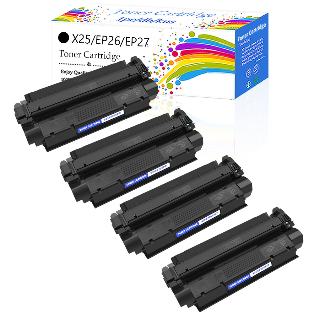 4PK X25 EP26 EP27 Toner Cartridge For Canon ImageCLASS MF5530 MF5550 ...
