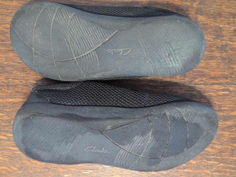 Clarks Cloud Steppers Women's Shoes Black Size 6 Lace Up Soft Cushion ...