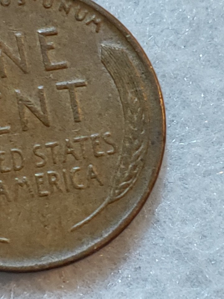 RARE - 1955 D - Error - Wheat Penny “L” In Liberty up rim due to offset ...