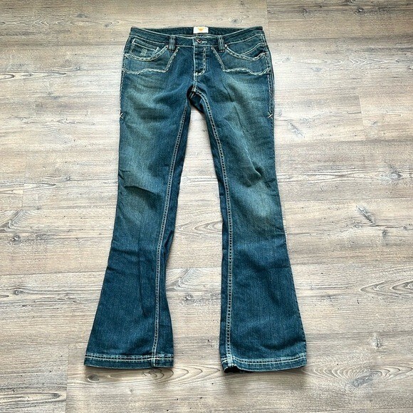 Antik Denim Button Fly Low Rise Bootcut Jeans size 30… - Gem