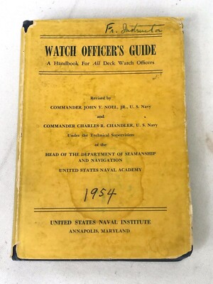 1954 US Naval Watch Officers Guide Book | eBay