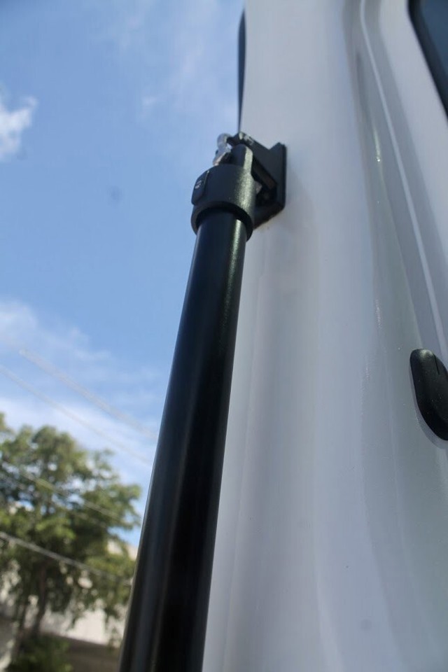 Camper Van Rear Door Shower Privacy Curtain System - Promaster Transit ...