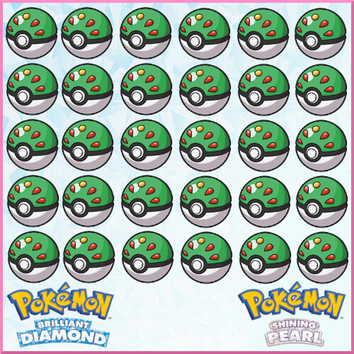Choose 30 Ball Apriballs Pokemon Brilliant Diamond Shining Pearl ...