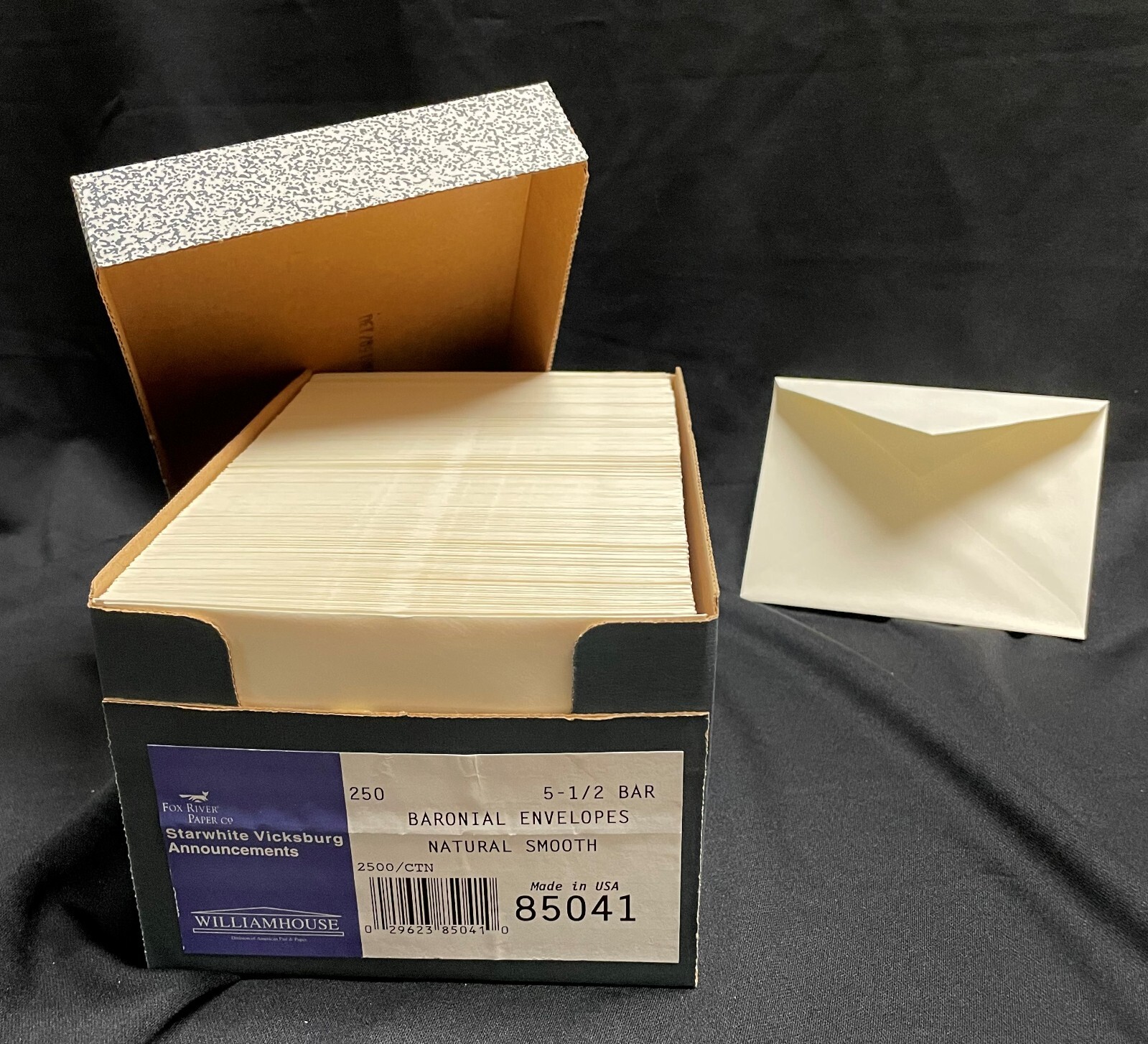 Envelopes 5 3/4 x 4 3/8 Natural smooth Baronial Envelopes. 250 per box ...