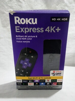 Roku Express 4K+ 3941 HDR Media Streamer 829610004624 | eBay