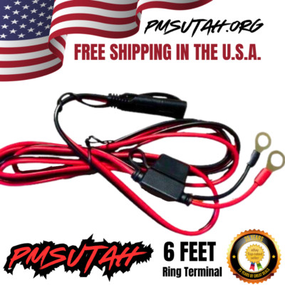 ATV UTV Battery Charger Cord Plug Extension Tender Cable Quick Connect ...