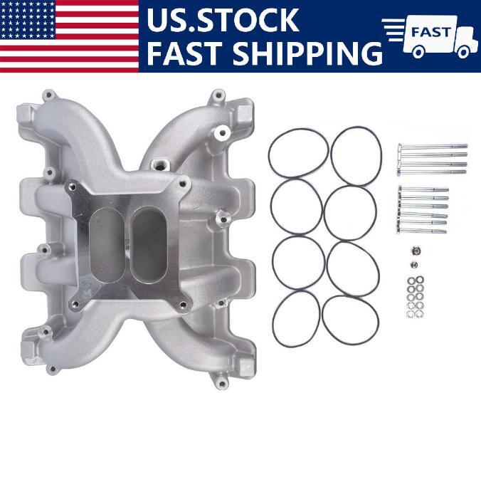 RPM Style Carb Intake Manifold For GM LS1 5.3L LS2 6.0L Cathedral Port ...