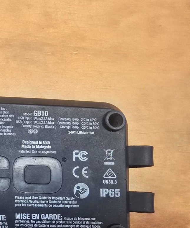 Noco Boost GB10 Battery Jump Starter 100 Lumen Light, BATTERY ONLY! | eBay