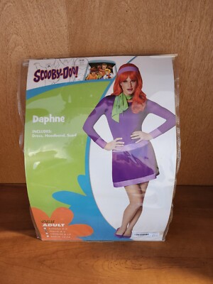 Daphne Spirit Halloween Costume Scooby Doo Adult Size Small w/ Wig | eBay