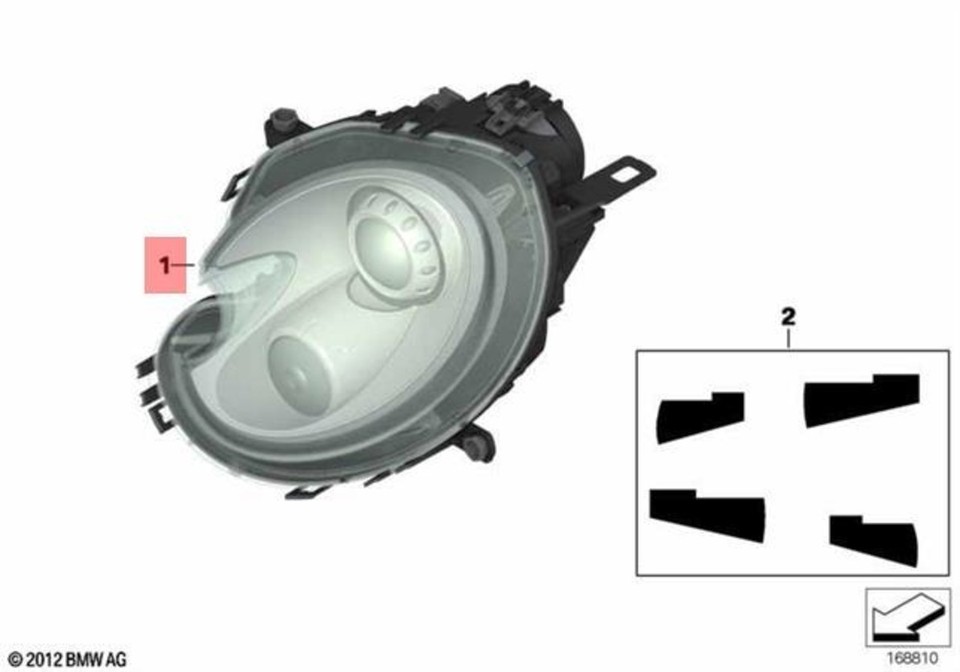 Genuine Mini Cooper One R55 R56 R57 R58 R59 Bi-Xenon Headlight Left ...