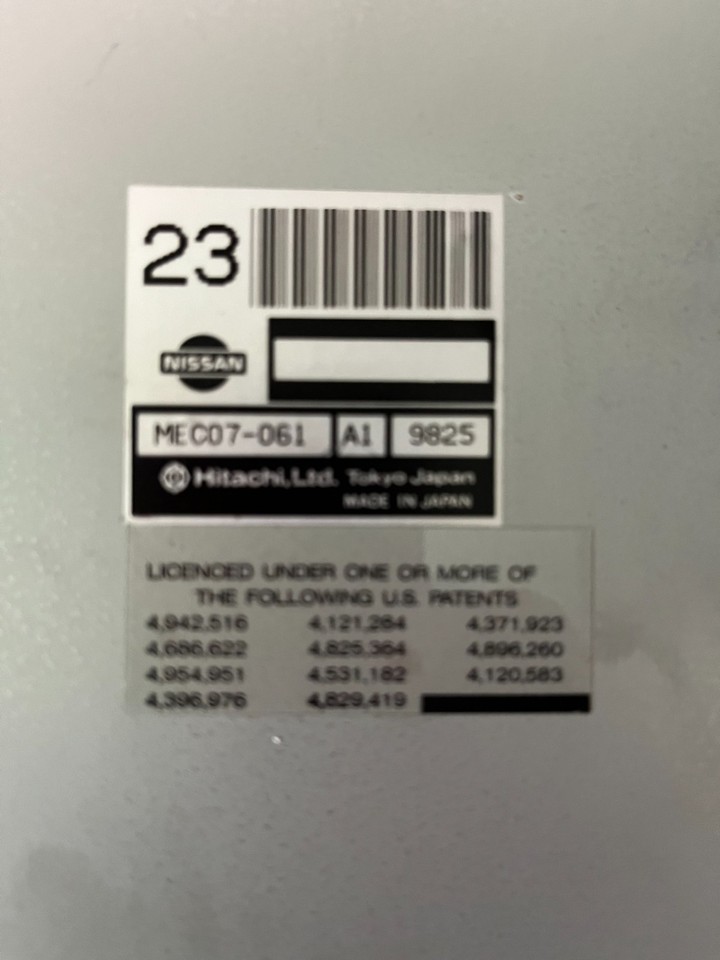 1999-2000 INFINITI QX4 PATHFINDER A/T ECM ECU PCM ENGINE COMPUTER MEC07 ...
