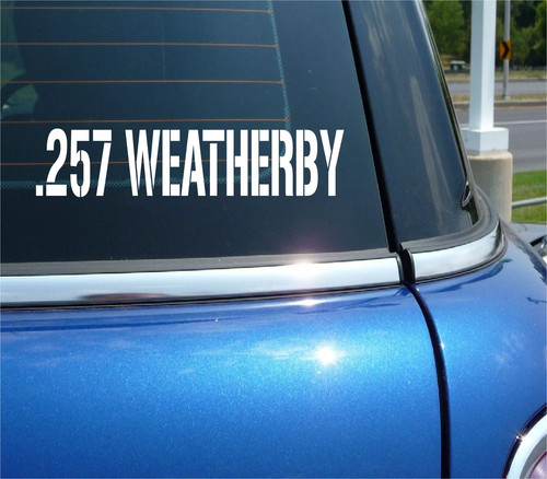 .257 WEATHERBY VINYL DECAL STICKER FOR AMMO CAN BULLET BOX SHELL ...
