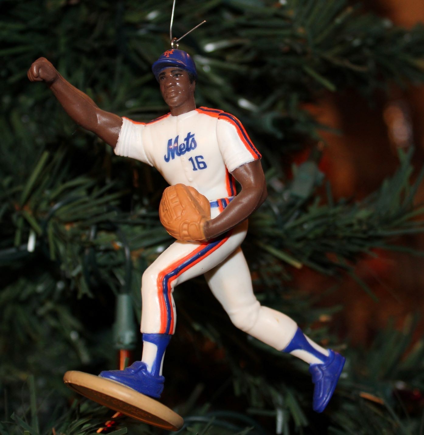Dwight Gooden New York Mets Christmas Tree Ornament Baseball #16 White ...